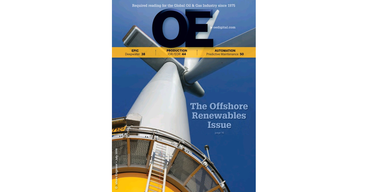 Jul/Aug 2016 issue of Offshore Engineer magazine
