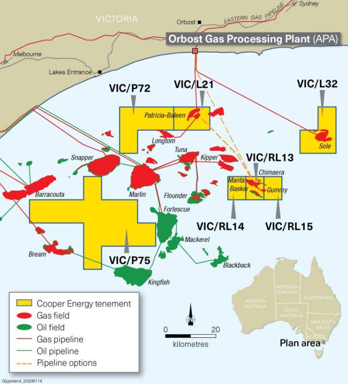 Cooper's Sole Offshore Gas Field to Go Online by February End