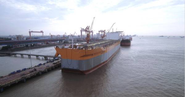 PHOTO: SWS Shipyard Launches FPSO Prosperity Hull