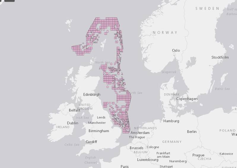UK Offers 113 Offshore Oil and Gas License Areas