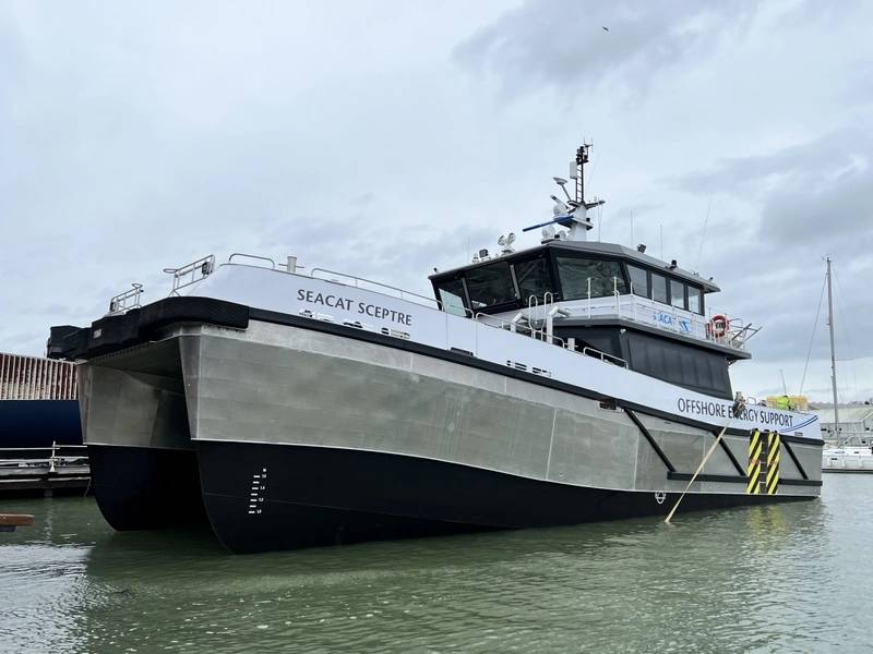 Seacat's New Offshore Wind Support Vessel Sporting Yacht Racing Tech