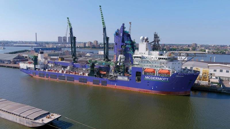 McDermott's Amazon Vessel to Install Pipelines at Shell's Whale Project
