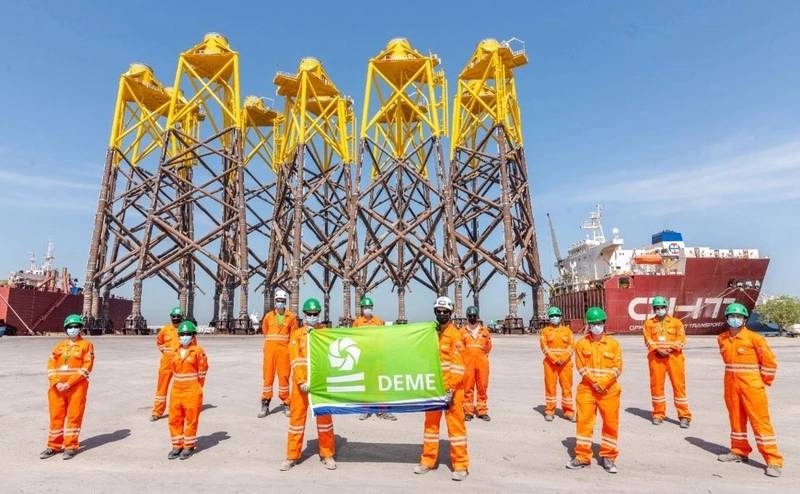 Final Moray East Wind Farm Jackets Loaded in Dubai. Third Substation ...