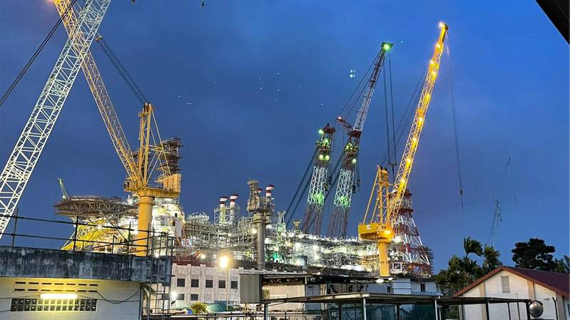 Flare Structure Installed on Energean Power FPSO