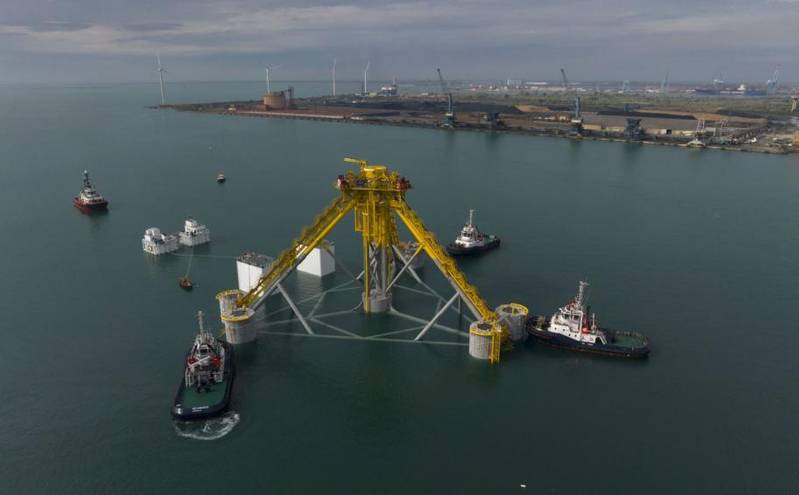 Provence Grand Large Floating Wind Farm Foundations Floated Out
