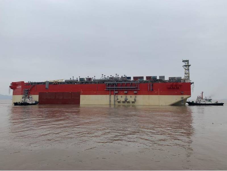 Energean Power FPSO Hull Leaves China