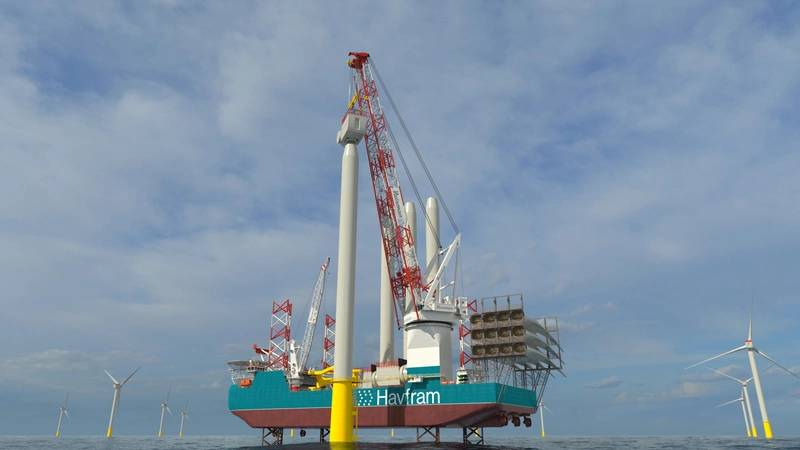 Huisman to Deliver 3,000mt+ Crane for Havfram Wind's New WTIV