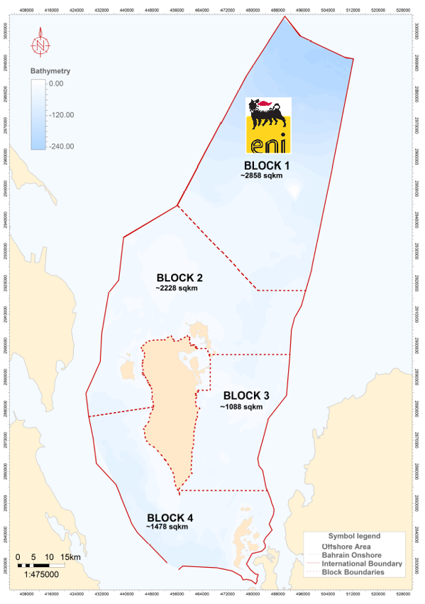 Drilling Starts at Block No. 1 Offshore Bahrain