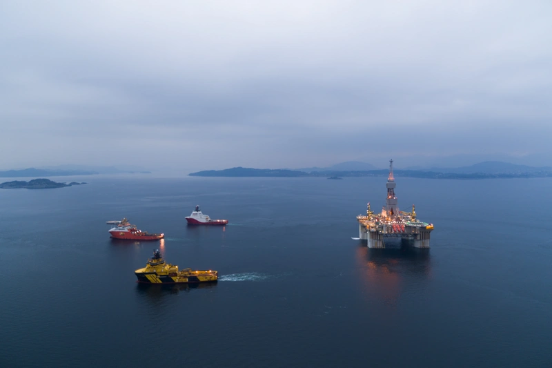 PHOTO: Njord A Platform Heads Offshore After Extensive Upgrades Completed