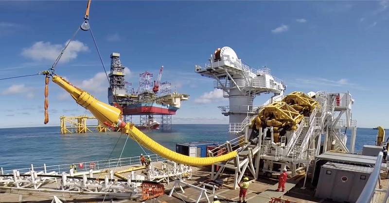 Martin Linge Hooked Up to Shore Power