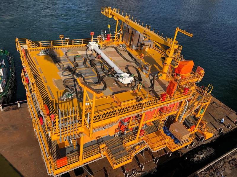 Rashid D Wellhead Platform Completed