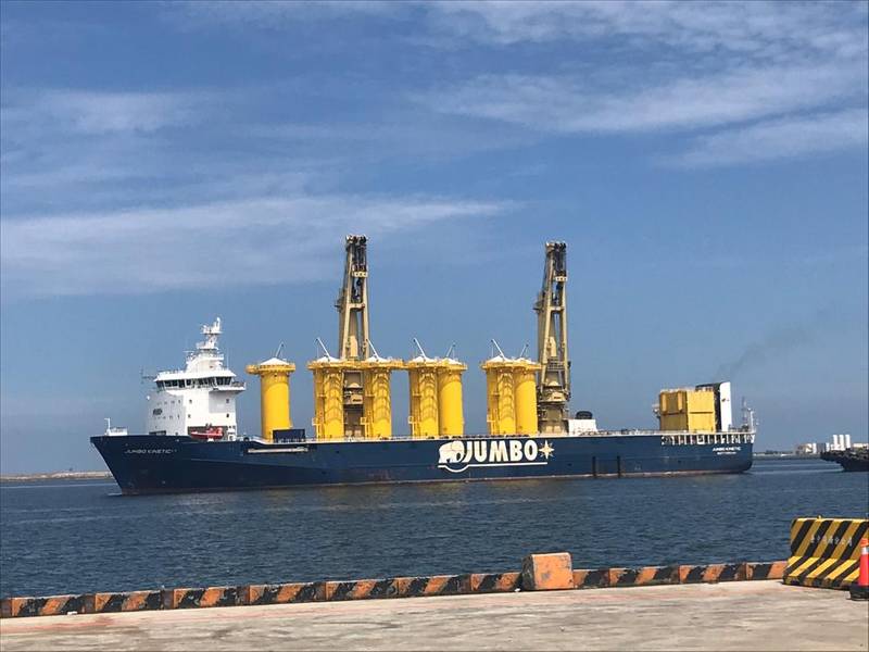 Jumbo Ships TPs for Tawian Wind Farm